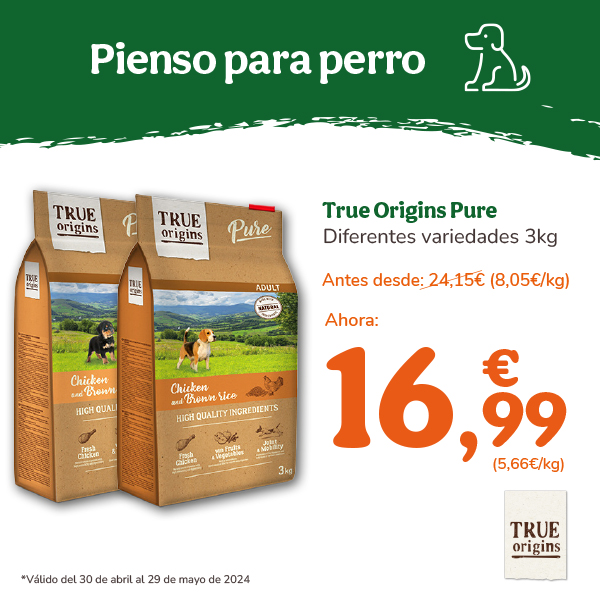 Pienso para perro True Origins Pure 3 Kg 16,99 € en Tiendanimal ...